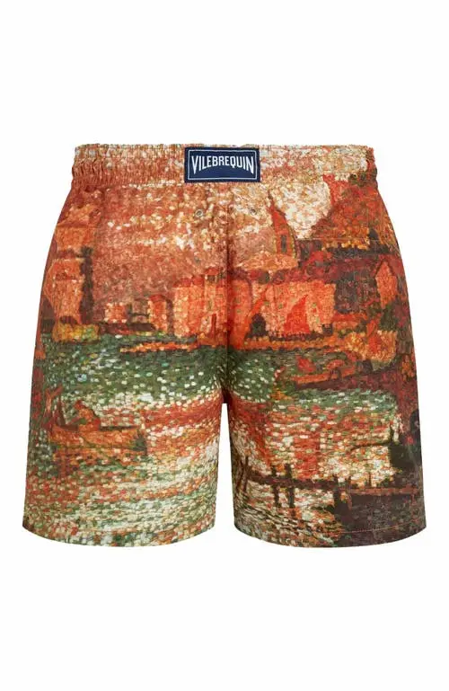 Vilebrequin Printed Swim Trunks - Brique