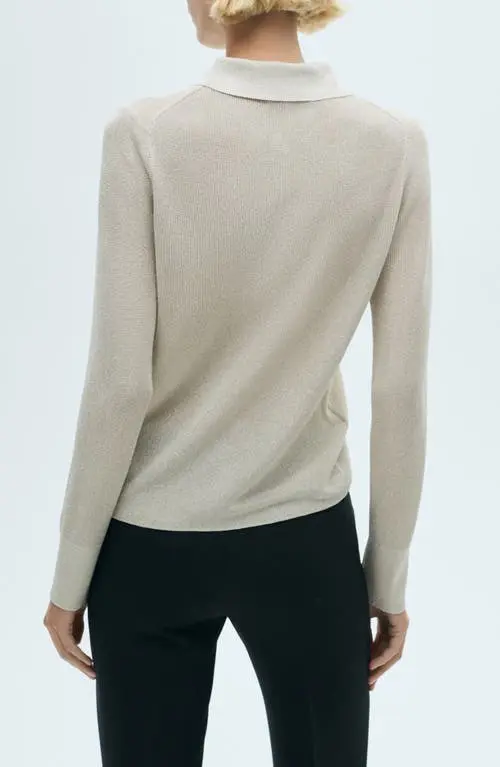 Mango Metallic Button-up Shirt