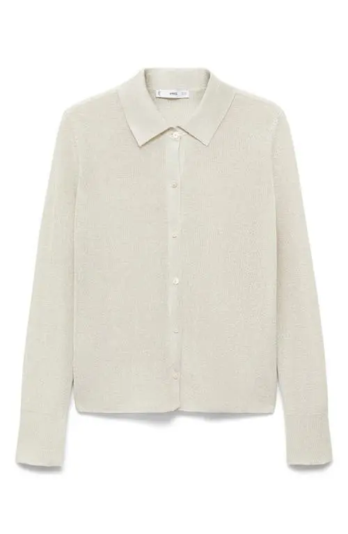 Mango Metallic Button-up Shirt