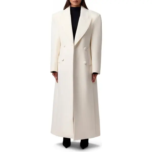Naked Wardrobe Power Oversized Coat - Bone