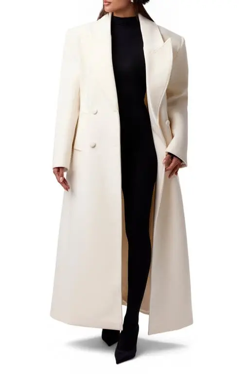 Naked Wardrobe Power Oversized Coat - Bone