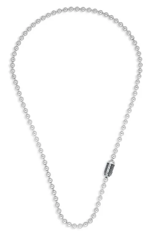 Good Art Hlywd Goosebumps Pop Lock Ball Chain Necklace - Sterling Silver