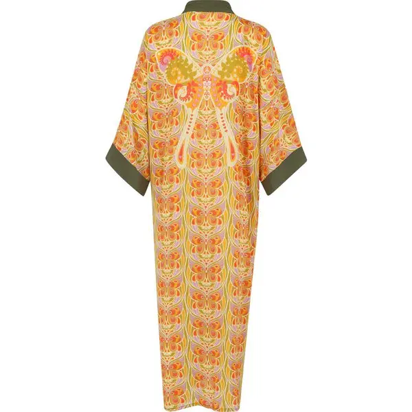 Henelle Duster Robe - Butterfly Effect Citrus