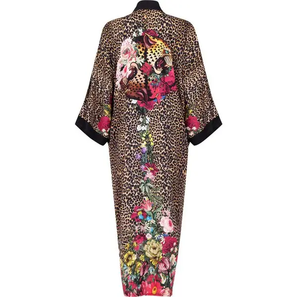 Henelle Duster Robe - Leopard