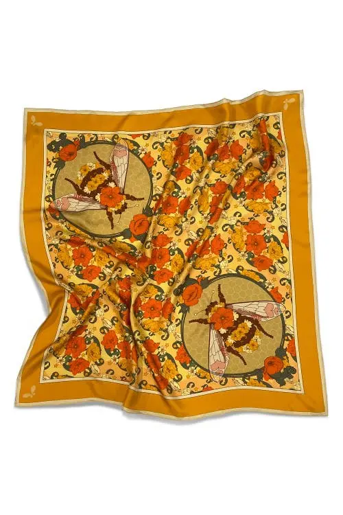 Henelle Large Silk Scarf - Bloom