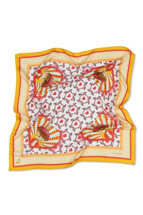 Henelle Large Silk Scarf - Venice Beach