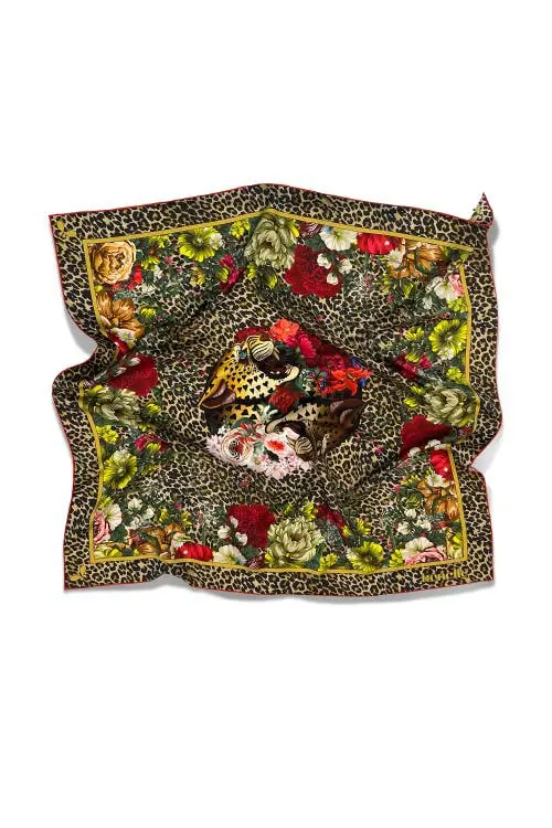 Henelle Large Silk Scarf - Wild