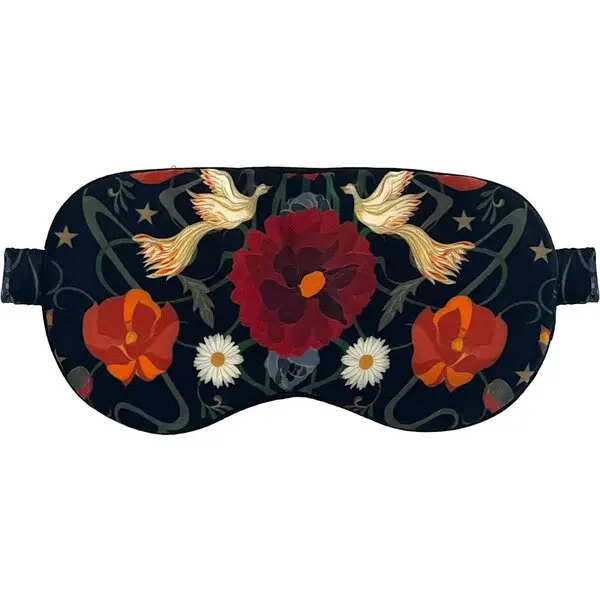 Henelle Silk Sleep Mask - Black Dahlia