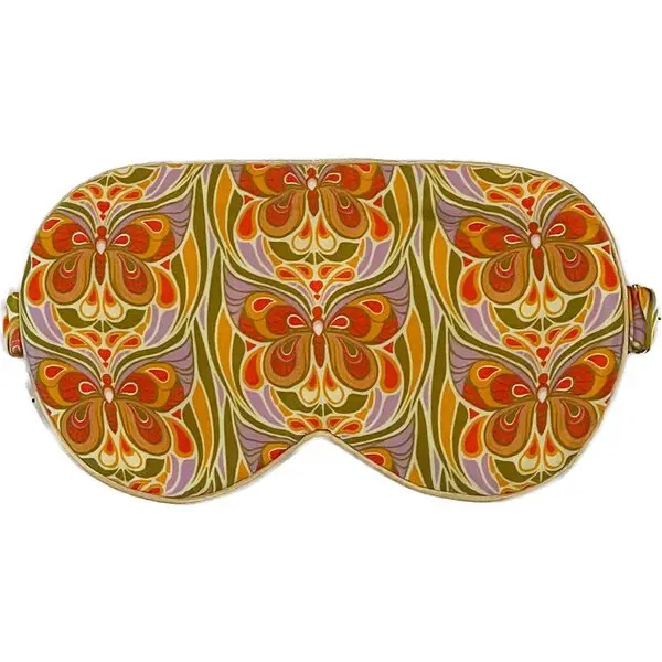 Henelle Silk Sleep Mask - Butterfly Effect Citrus