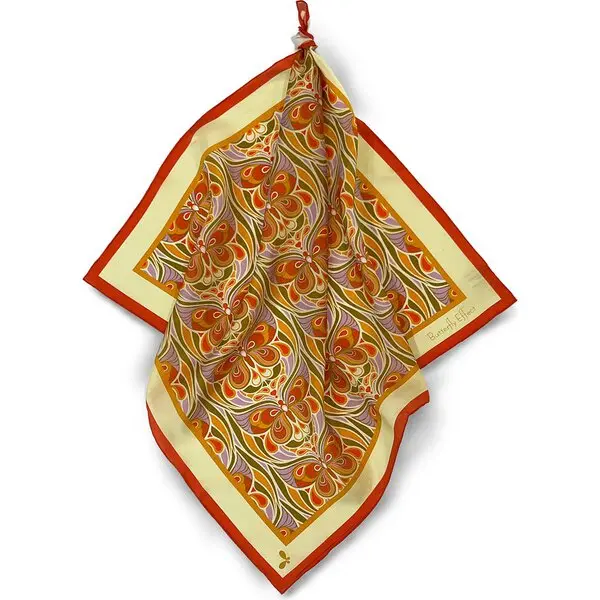 Henelle Silk Bandana - Butterfly Effect Citrus