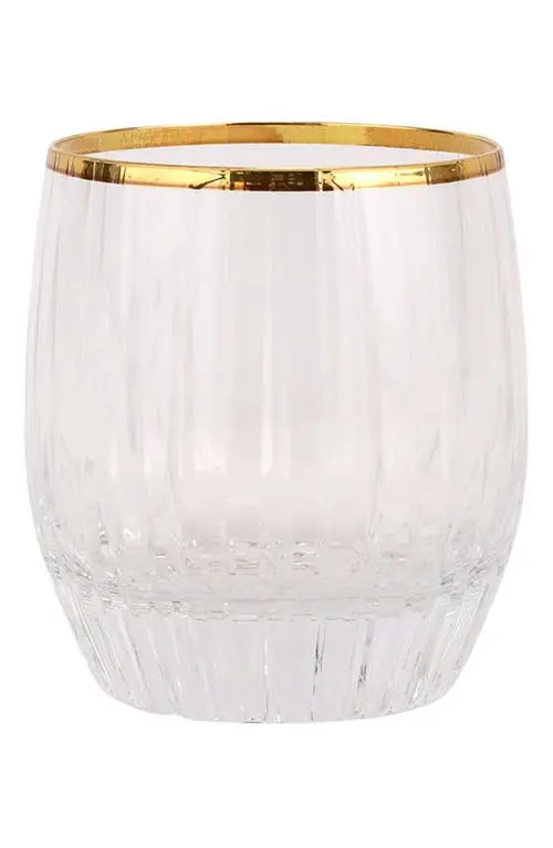 VIETRI Natalia Double Old Fashioned Glass - Gold