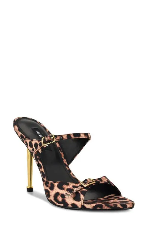 Nine West Reida Stiletto Sandals - Medium Natural