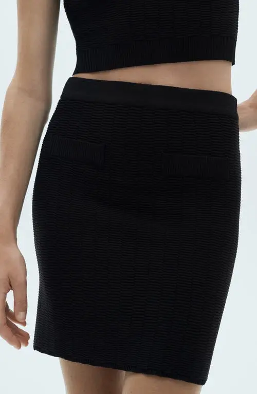 Mango Knit Mini Skirt