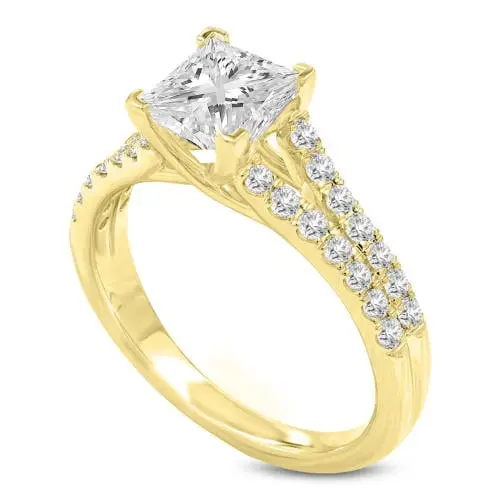 LUVMYJEWELRY Parineeta 14k Gold Diamond Ring 1.95 Ct - 14k Yellow Gold