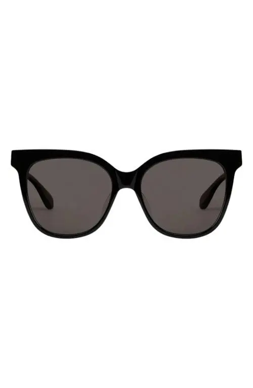 MOHALA EYEWEAR Mahina Cat-eye Sunglasses - Black Lava / Gray Lenses