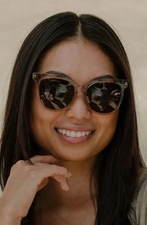 MOHALA EYEWEAR Mahina Cat-eye Sunglasses - Shell / Tan Lens