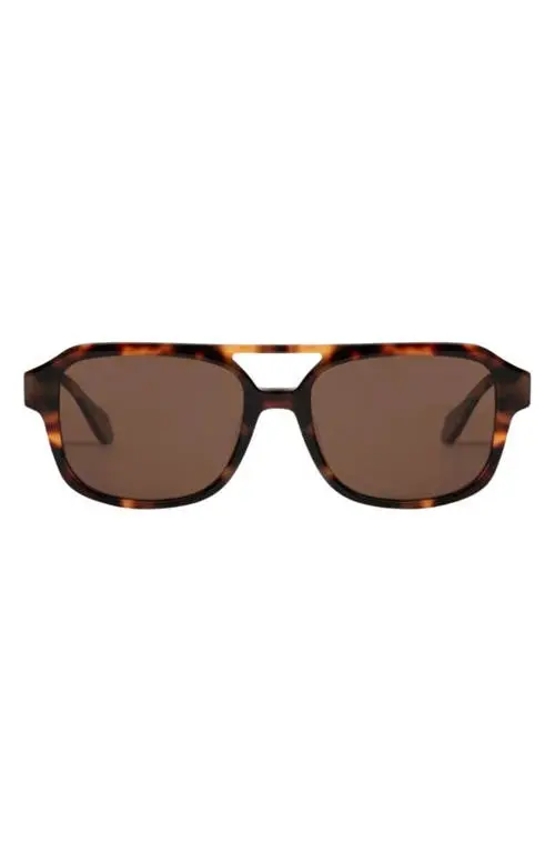 MOHALA EYEWEAR Hanalei Top Bar Sunglasses - Sienna Tortoise / Tan Lenses