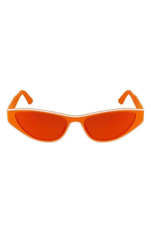 Longchamp Heritage 56mm Cat Eye Sunglasses - Matte Orange