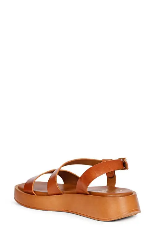 VIVI BLU Saint G Nasrin Platform Wedge Sandal - Cognac