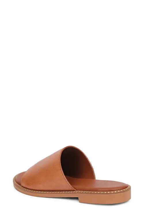 VIVI BLU Saint G Kalina Leather Slide Sandal - Cognac