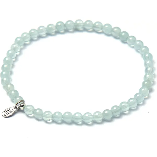 TINY RITUALS Aquamarine Energy Beaded Bracelet - Light Blue