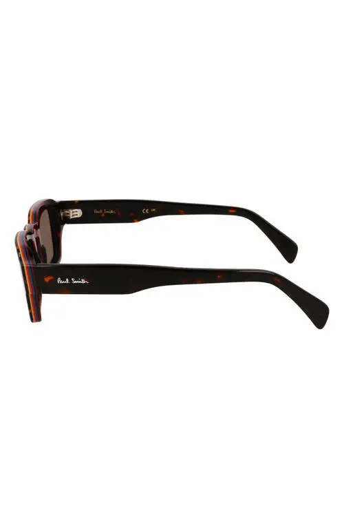 Paul Smith Latimer Rectangular Sunglasses - Havana Multi Stripes