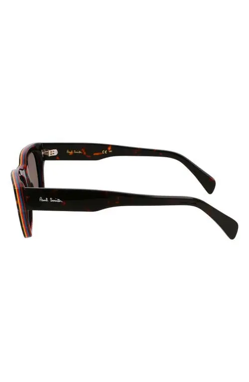 Paul Smith Loxham Rectangular Sunglasses - Havana Multi Stripes
