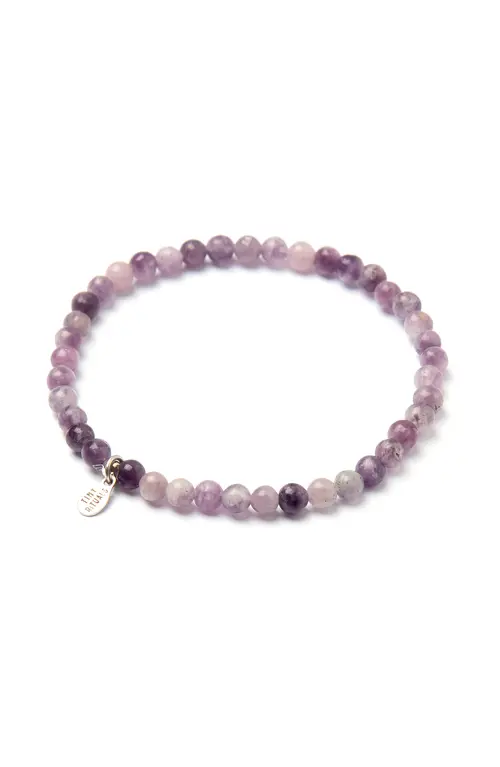 TINY RITUALS Lepidolite Energy Bracelet - Dark Purple