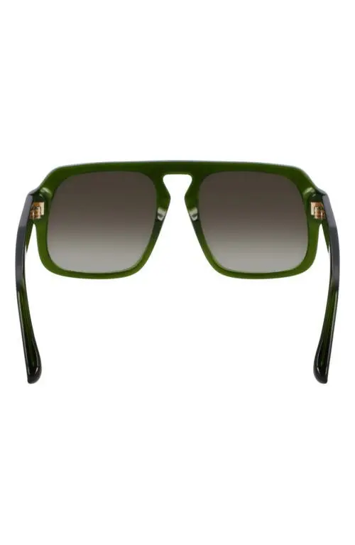 Victoria Beckham 53mm Gradient Rectangular Sunglasses  display picture 1