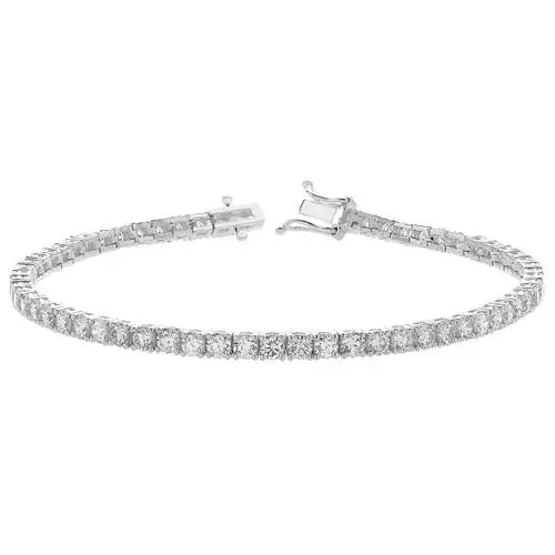 LUVMYJEWELRY Lab Grown Diamond Tennis Bracelet - 10k White Gold