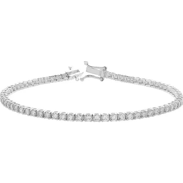 LUVMYJEWELRY Lab Grown Diamond Tennis Bracelet - 10k White Gold