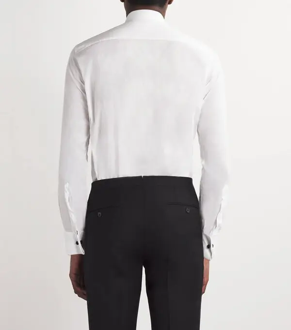 Brioni Cotton Plastron-detail Shirt