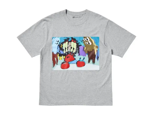 Uniqlo X Cpfm Spongebob Squarepants Ut Graphic T-shirt - Gray