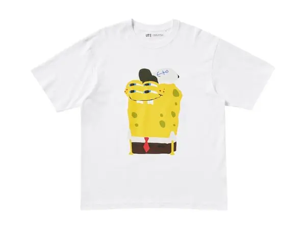 Uniqlo X Cpfm Spongebob Squarepants Ut Graphic T-shirt - White