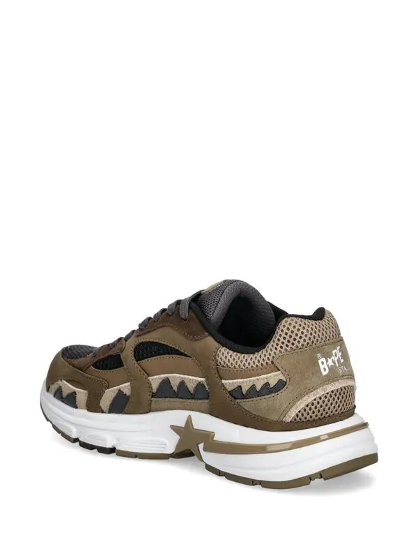 A BATHING APE Shark Sta Sneakers - Brown