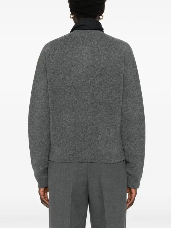 TOTEME Hammered-buttons Cardigan - Grey