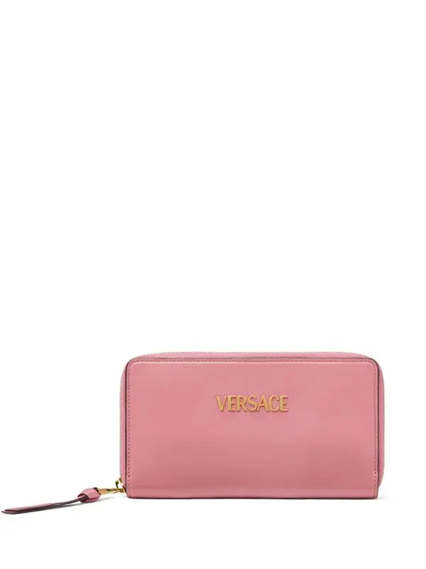 Versace Tag Long Wallet - Pink
