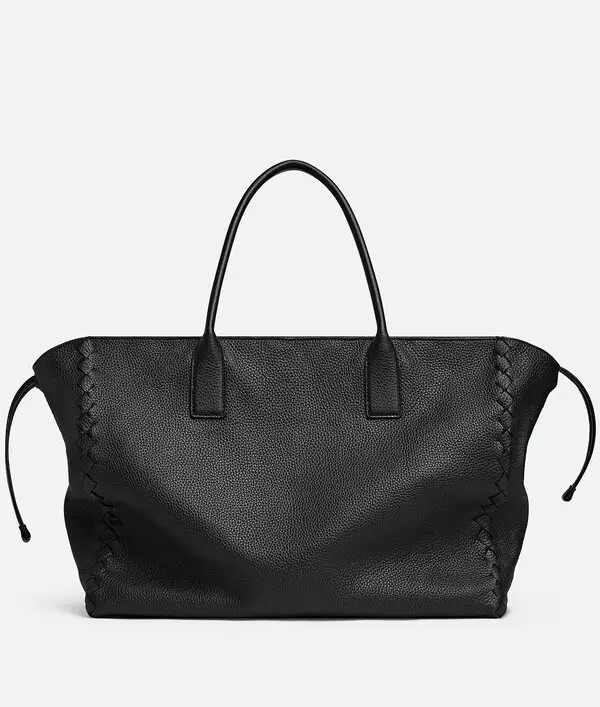 BOTTEGA  VENETA Large Zipped Cabat - Black