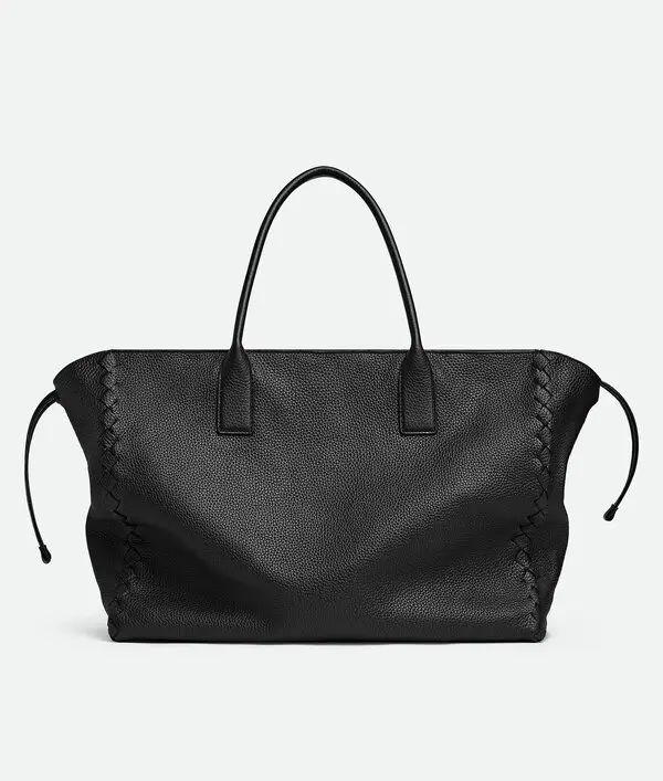 BOTTEGA  VENETA Large Zipped Cabat - Black