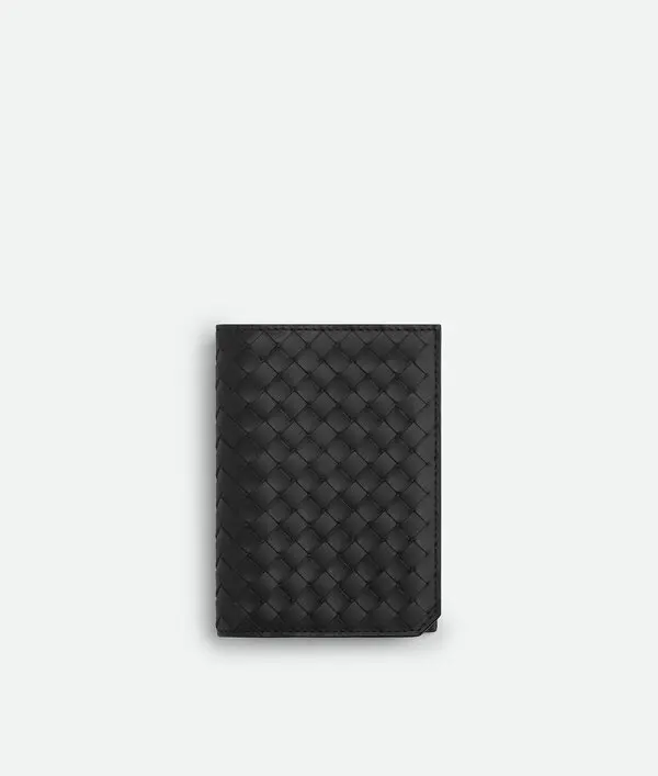 Bottega Veneta Intrecciato Piccolo Passport Case - Black