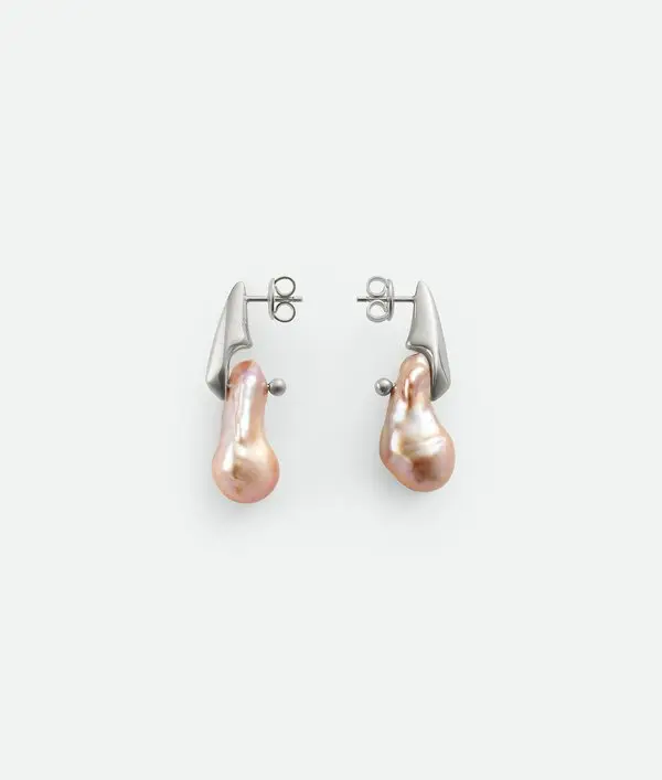 BOTTEGA  VENETA Bottega Veneta Pearl Drop Earrings - Natural Pink