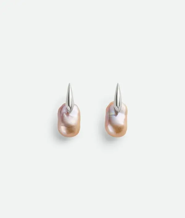 BOTTEGA  VENETA Bottega Veneta Pearl Stud Earrings - Natural Pink