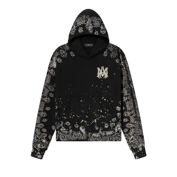 Amiri Bandana Bleach All Over Hoodie