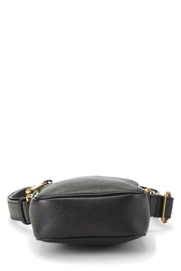 Gucci Leather Vertical Camera Bag - Black