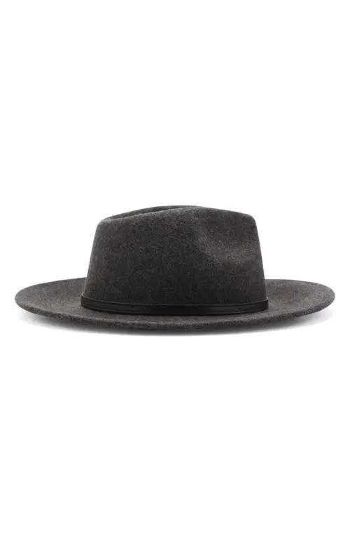 Mango Wool Felt Fedora - Grey