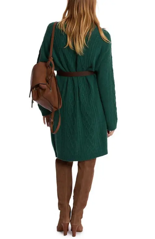 green cashmere sweater dress Feeling The Love Emerald Green Embellished Sweater Dress – Shop the Mint main image 1