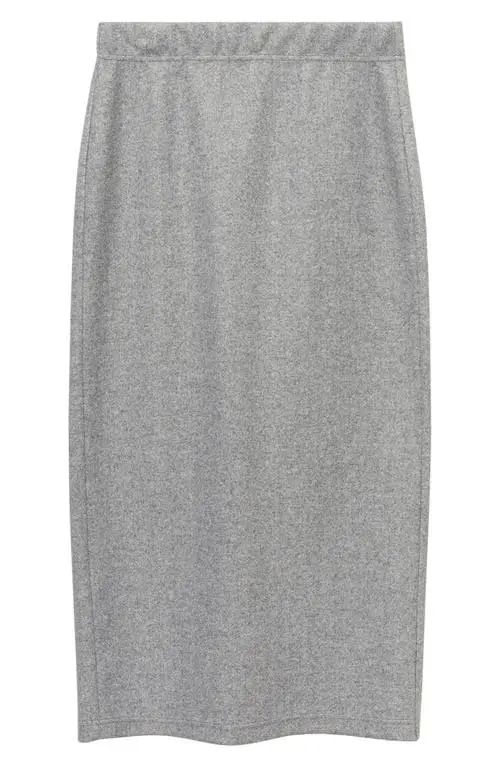 Mango French Terry Midi Skirt