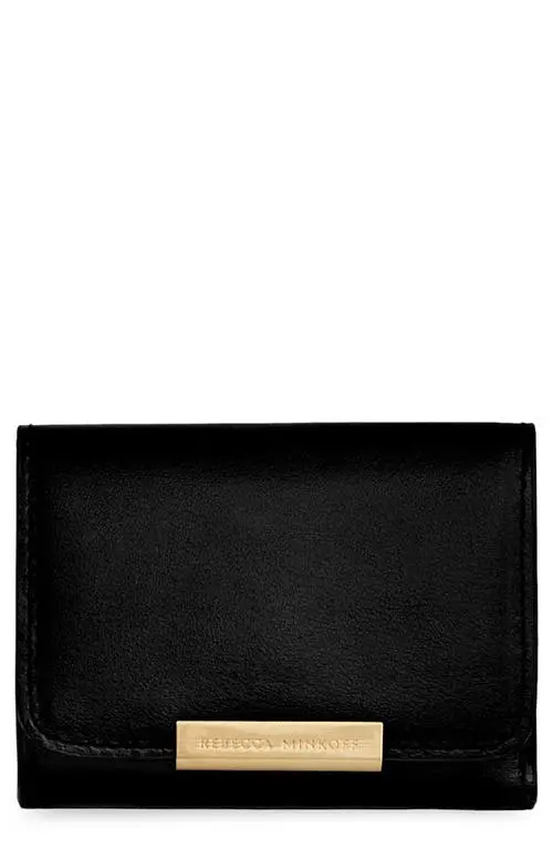 Rebecca Minkoff Insider Compact Leather Wallet - Black