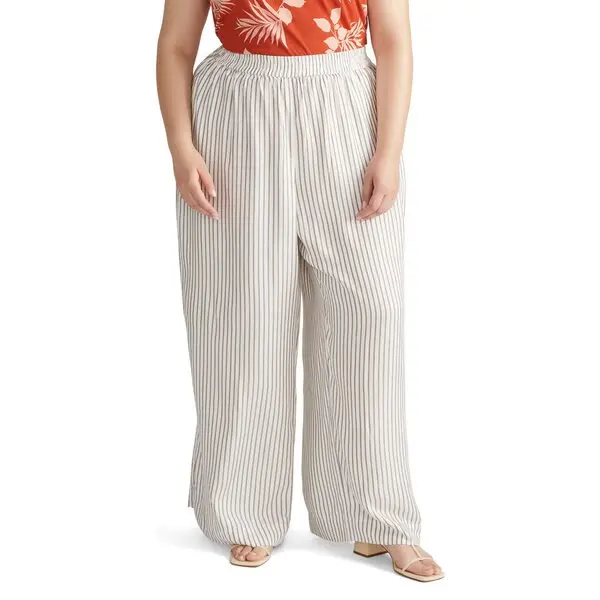 Universal Standard Stripe Wide Leg Pants