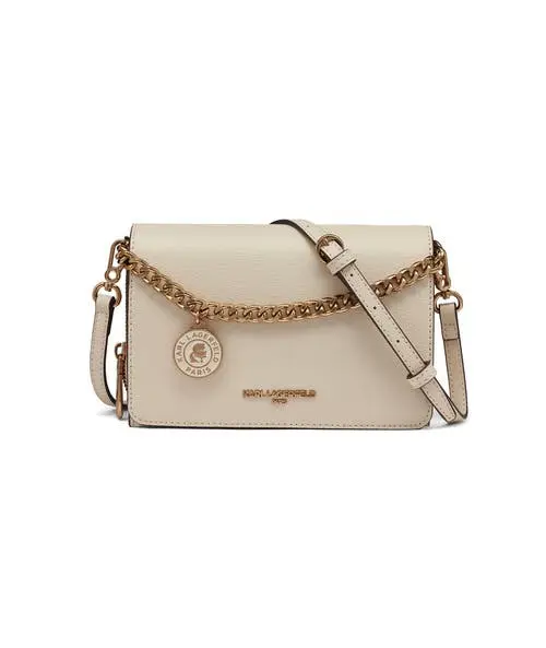 Karl Lagerfeld Paris Lourdes Crossbody Bag - Brie